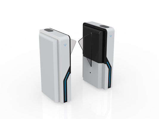 Flap Barrier Gate Access Control System Integarted RFID Card Reader And ...