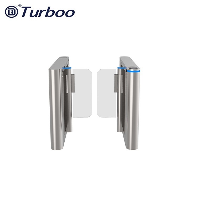 Fast Access Control Speed Gate Turnstile Barrier Gate With LED Strip Bar