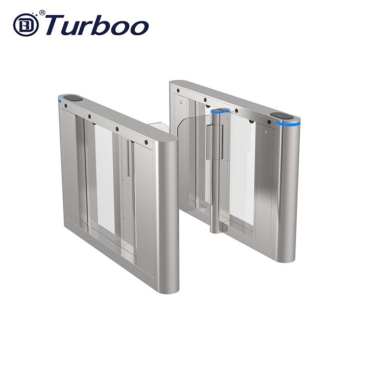 Fast Access Control Speed Gate Turnstile Barrier Gate With LED Strip Bar