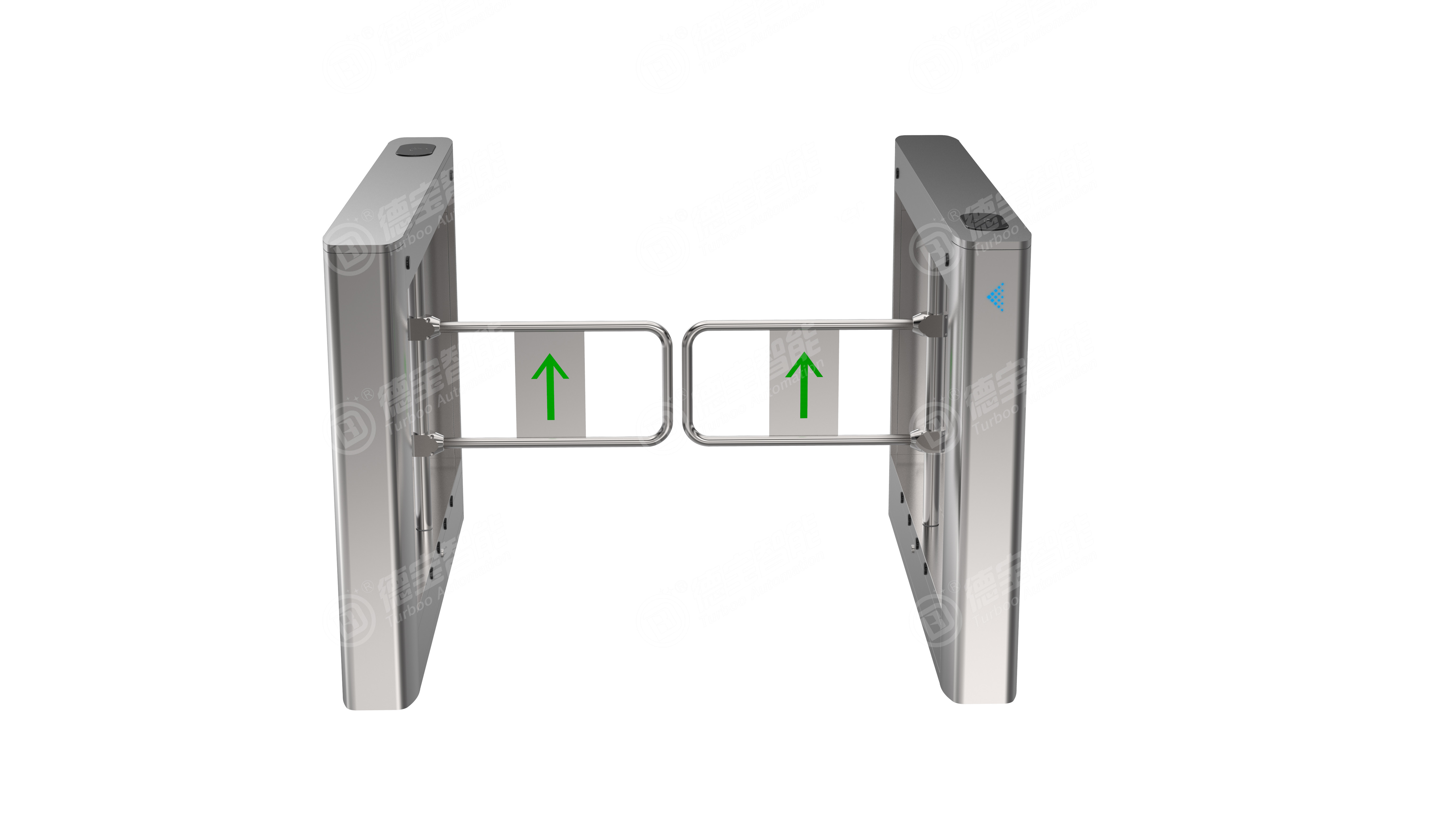 Qr Code Reader Swing Turnstile Barrier Access Control Pedestrian ...