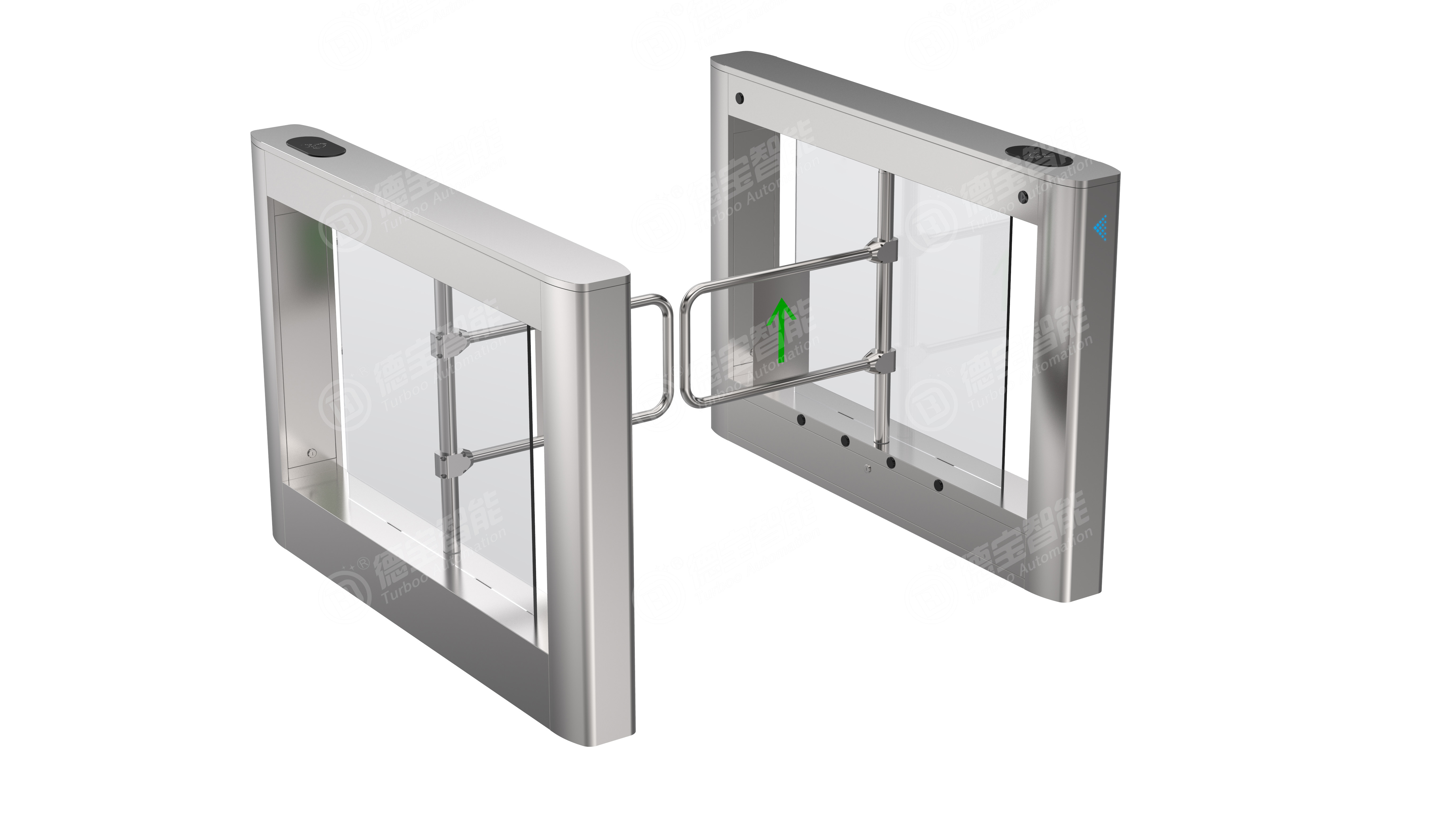 Qr Code Reader Swing Turnstile Barrier Access Control Pedestrian ...