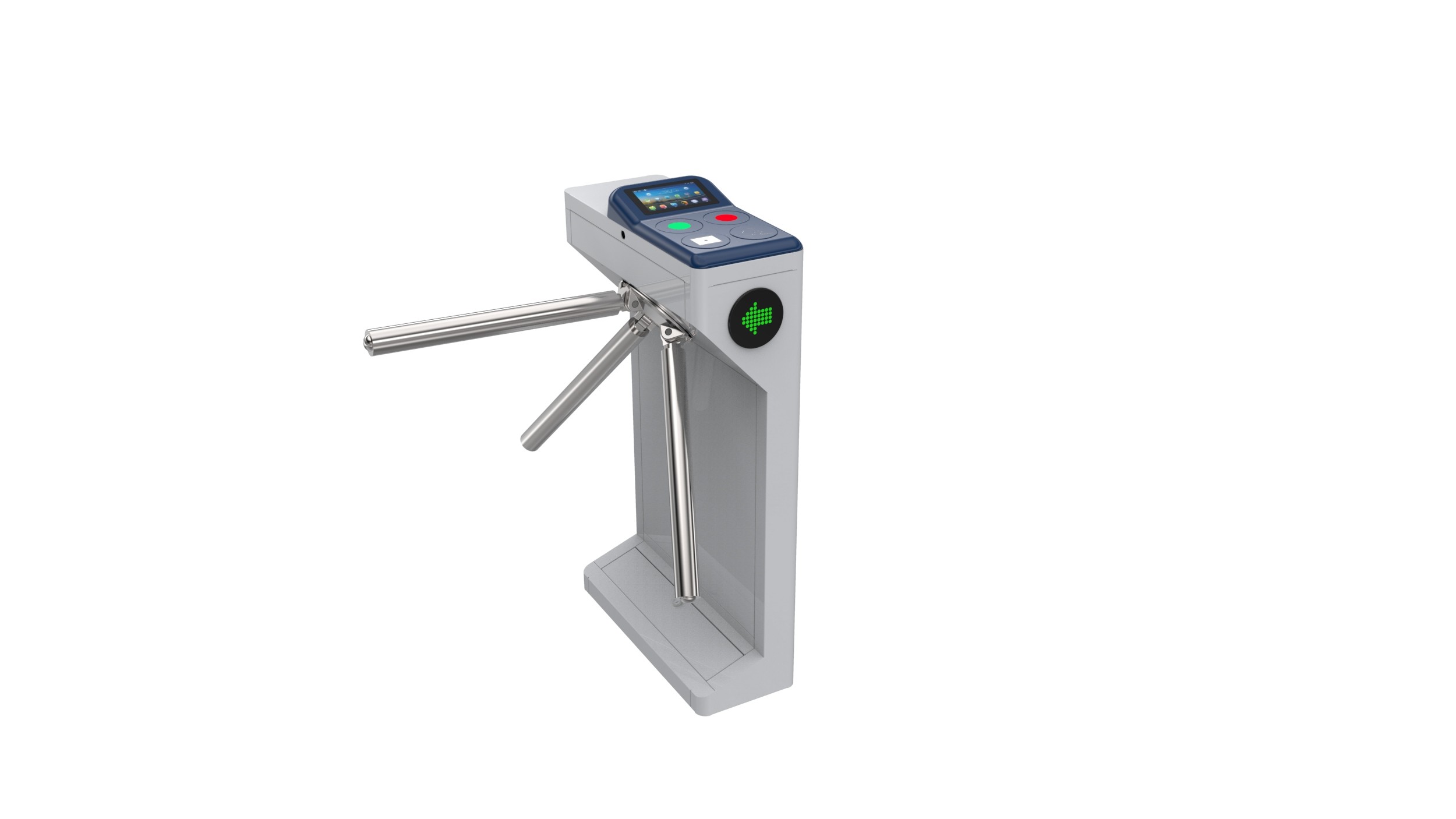 Cold Rolling Steel Vertical Tripod Turnstile , Powder Coated Tripod ...