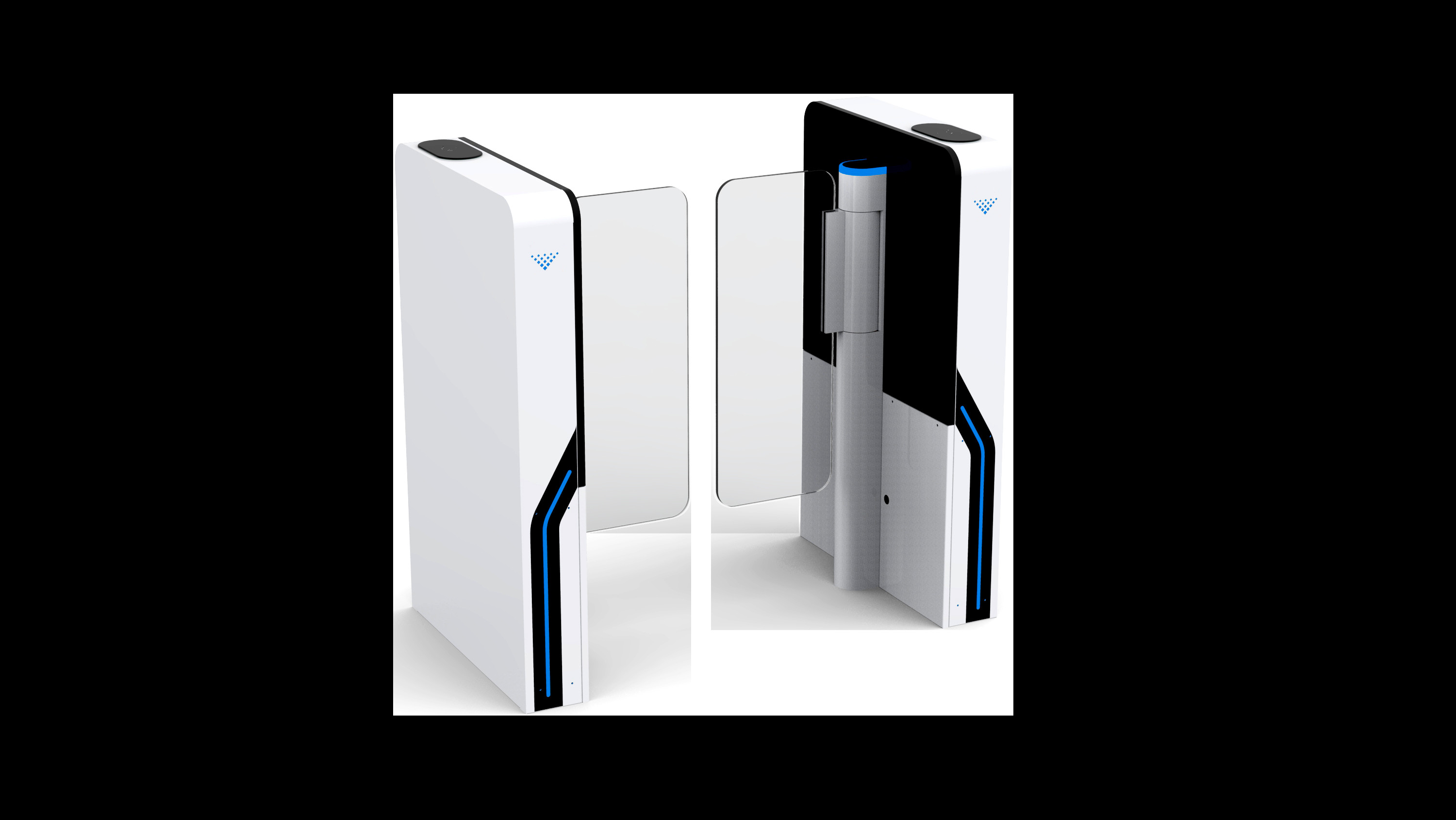 Infrared Sensor Access Control Swing Gate Turnstile Narrow Cabinet ...