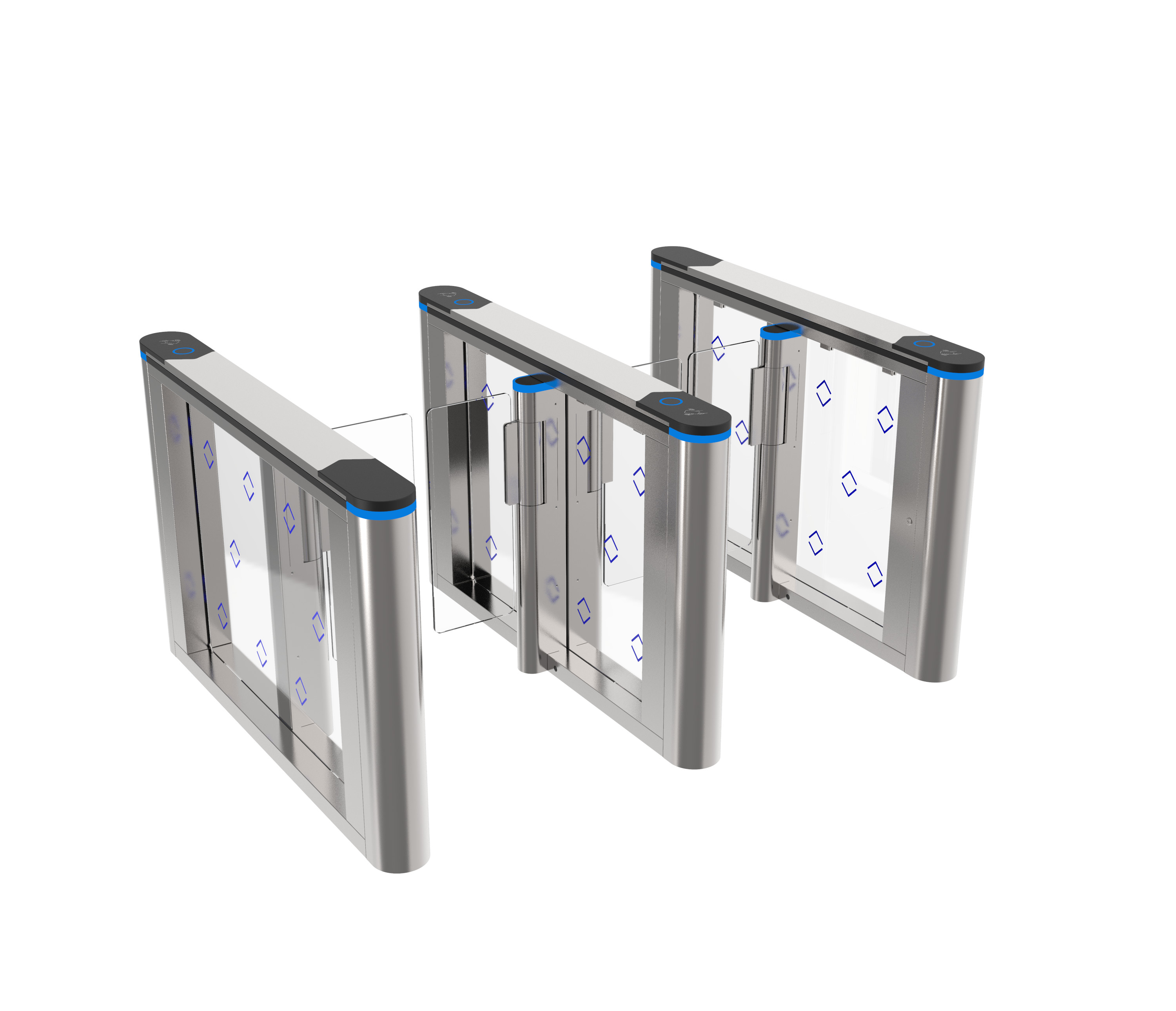 Modern Style Integrated Design Swing Gate Turnstiles Stainless Steel ...