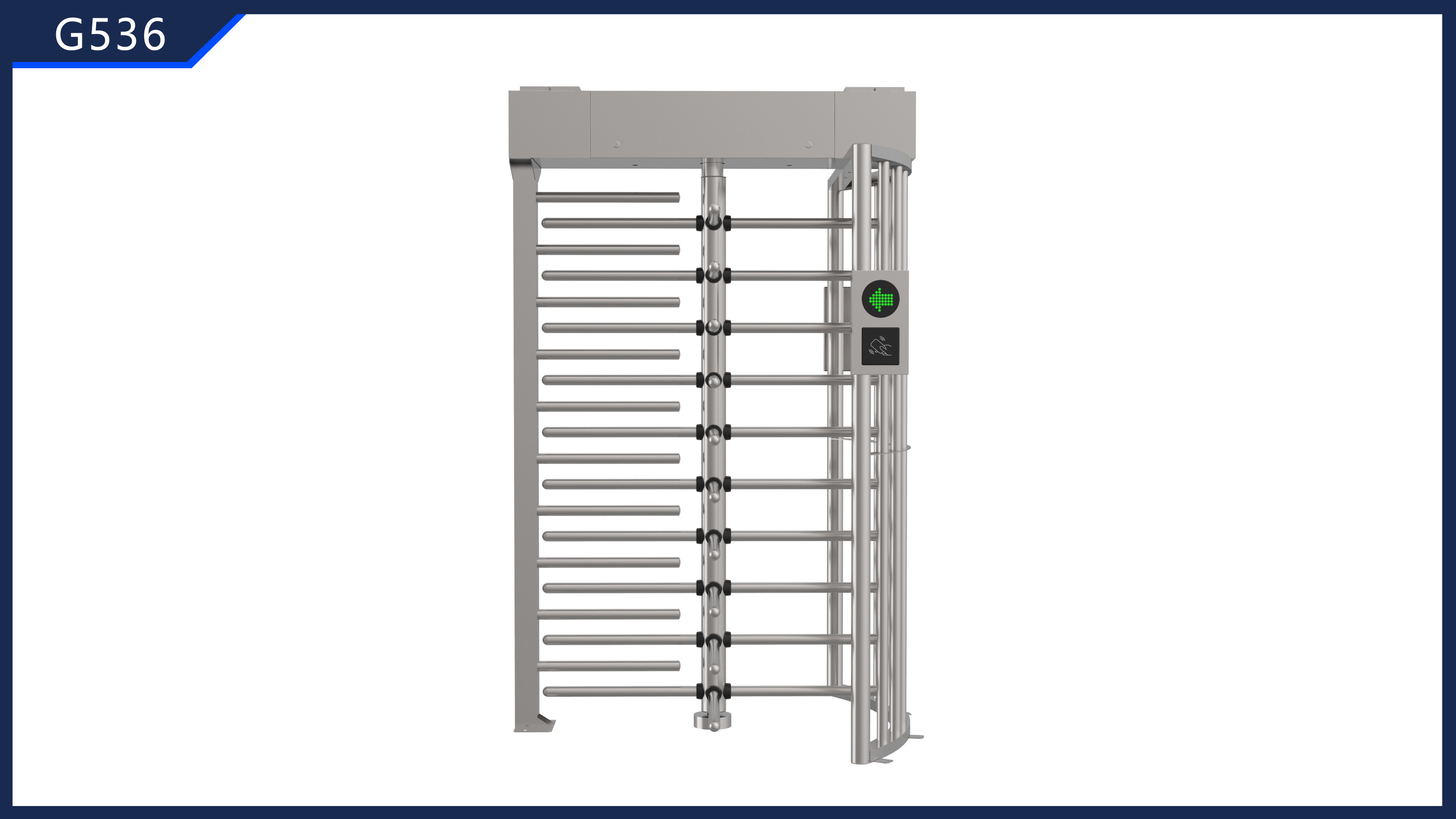 High Security Intelligent Full Height Turnstile Gate CE Approved ...