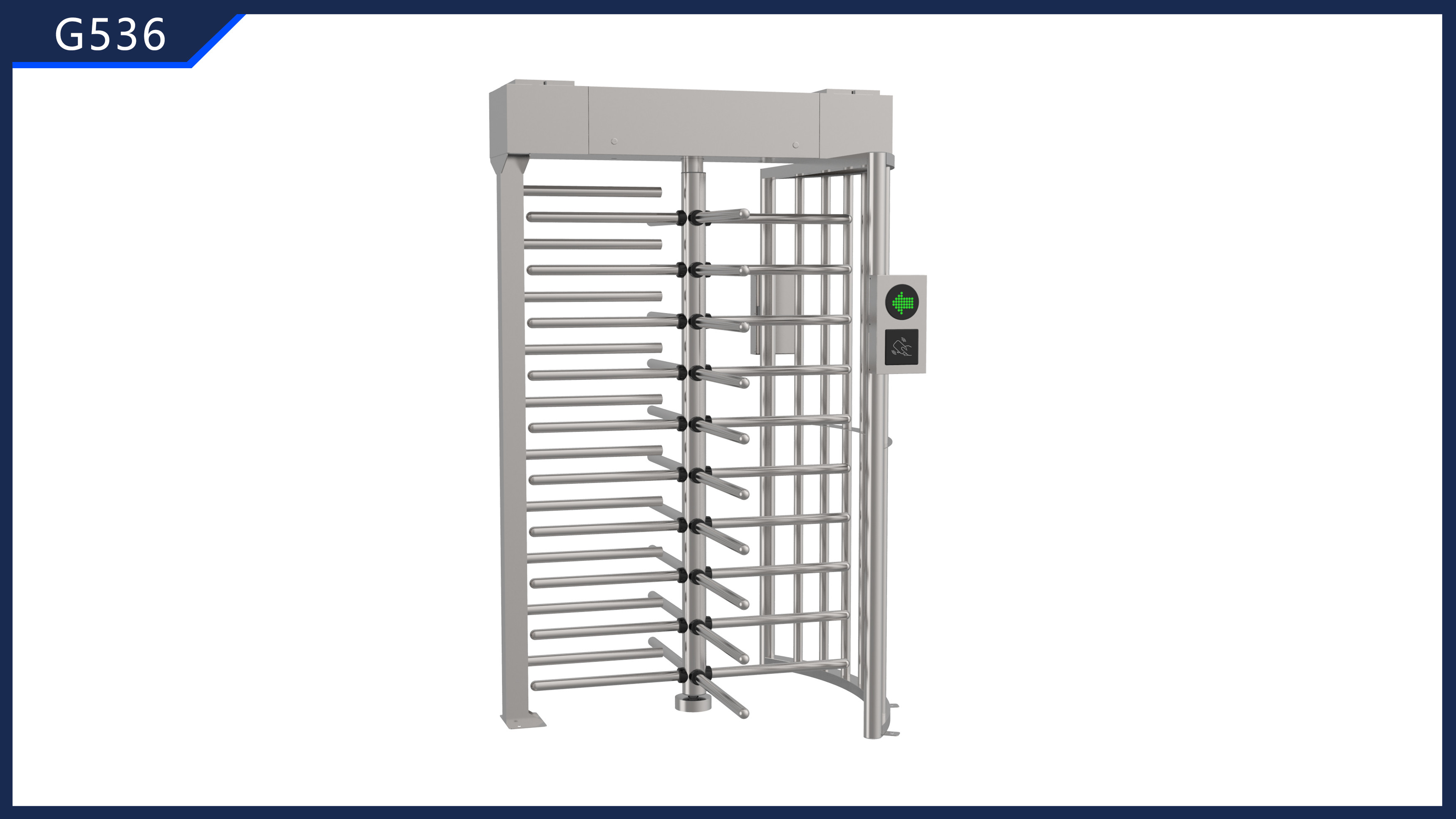 Full Height Turnstile Gate High Security Intelligent CE Approved Full ...