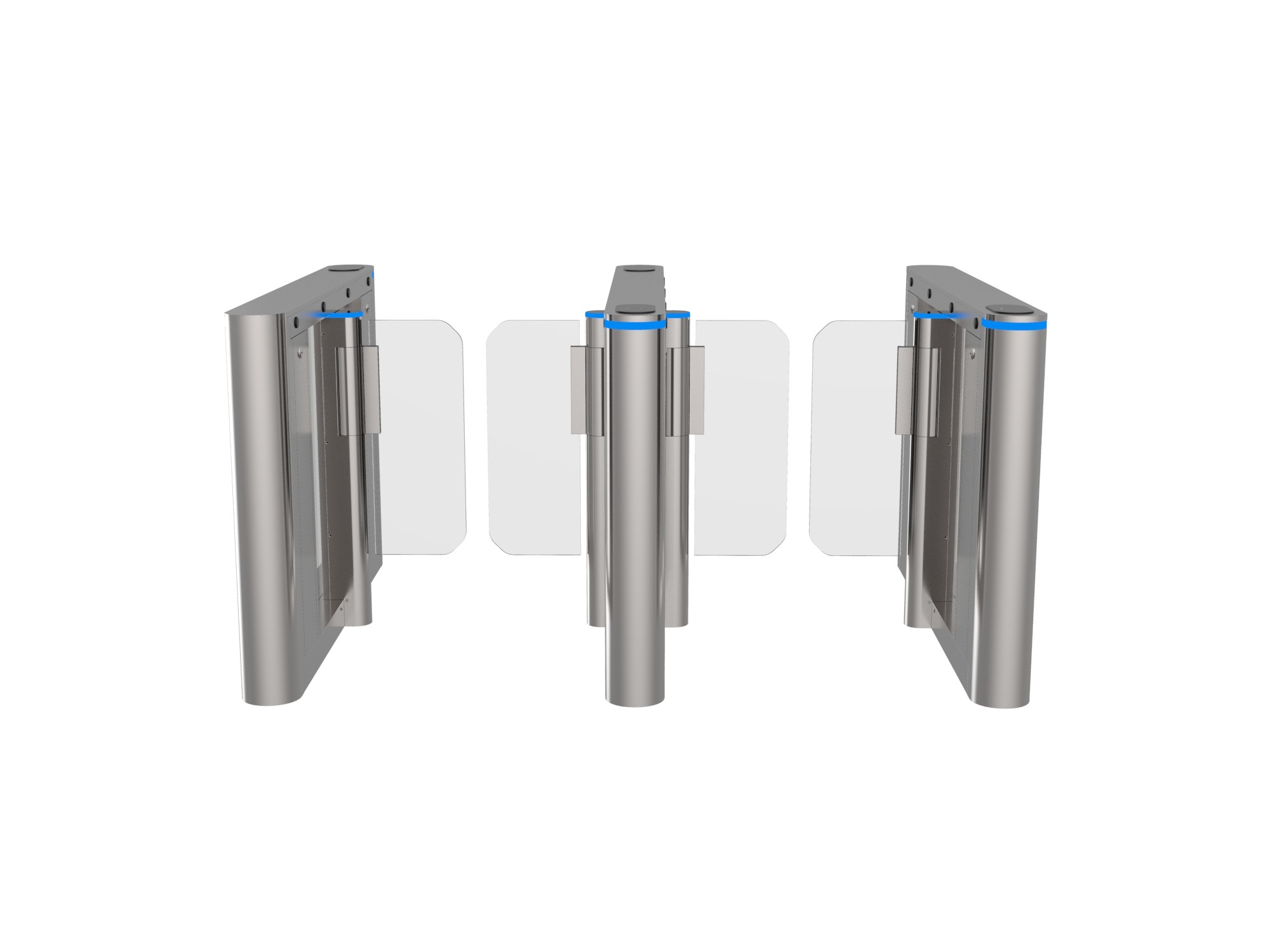 Supermarket Entrance Automatic Security Swing Barrier Rfid Reader ...