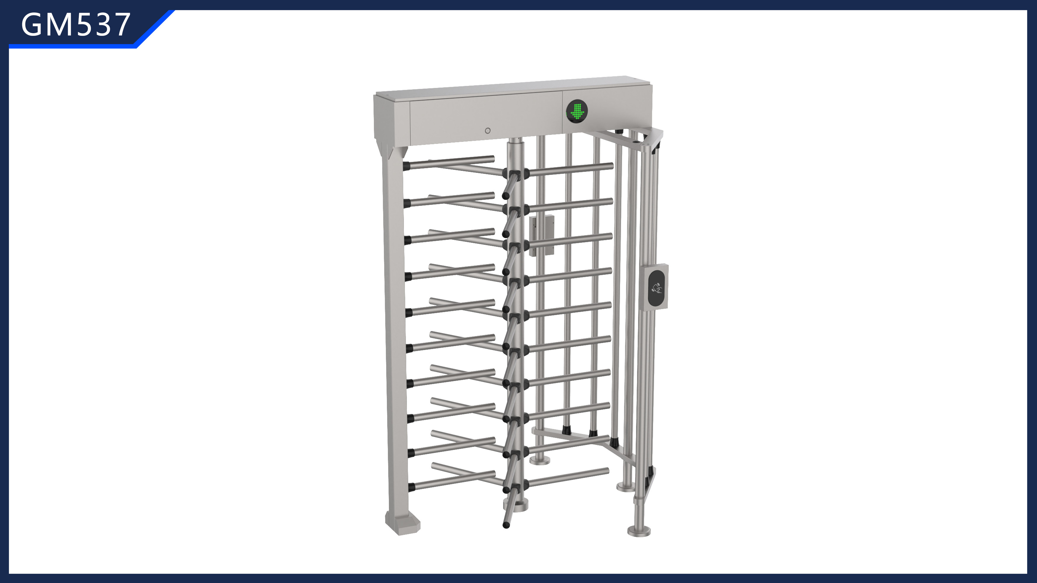 Full Height Rotor Turnstile Pedestrian Revolving Gate Access Control ...