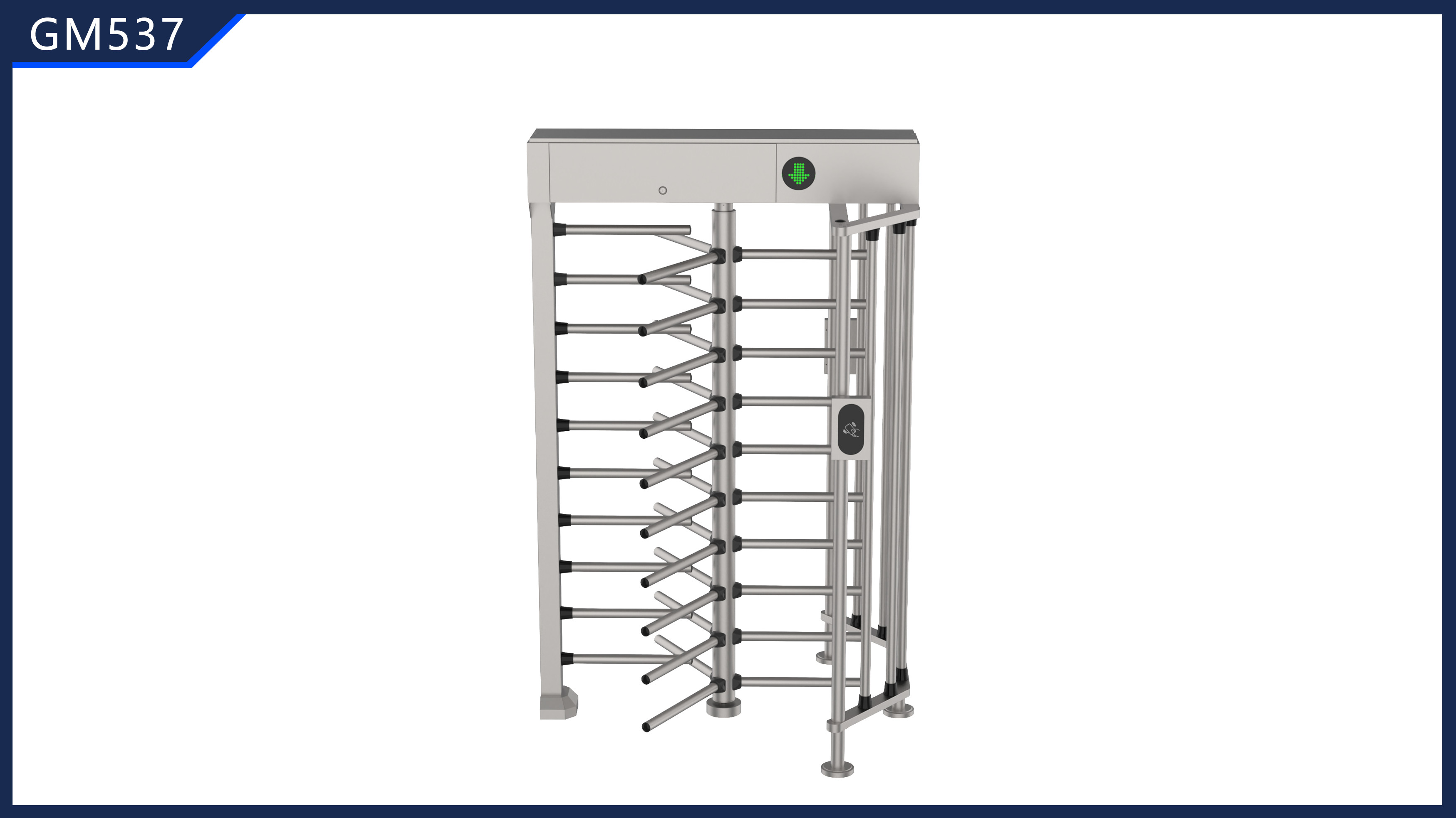 Full Height Rotor Turnstile Pedestrian Revolving Gate Access Control ...