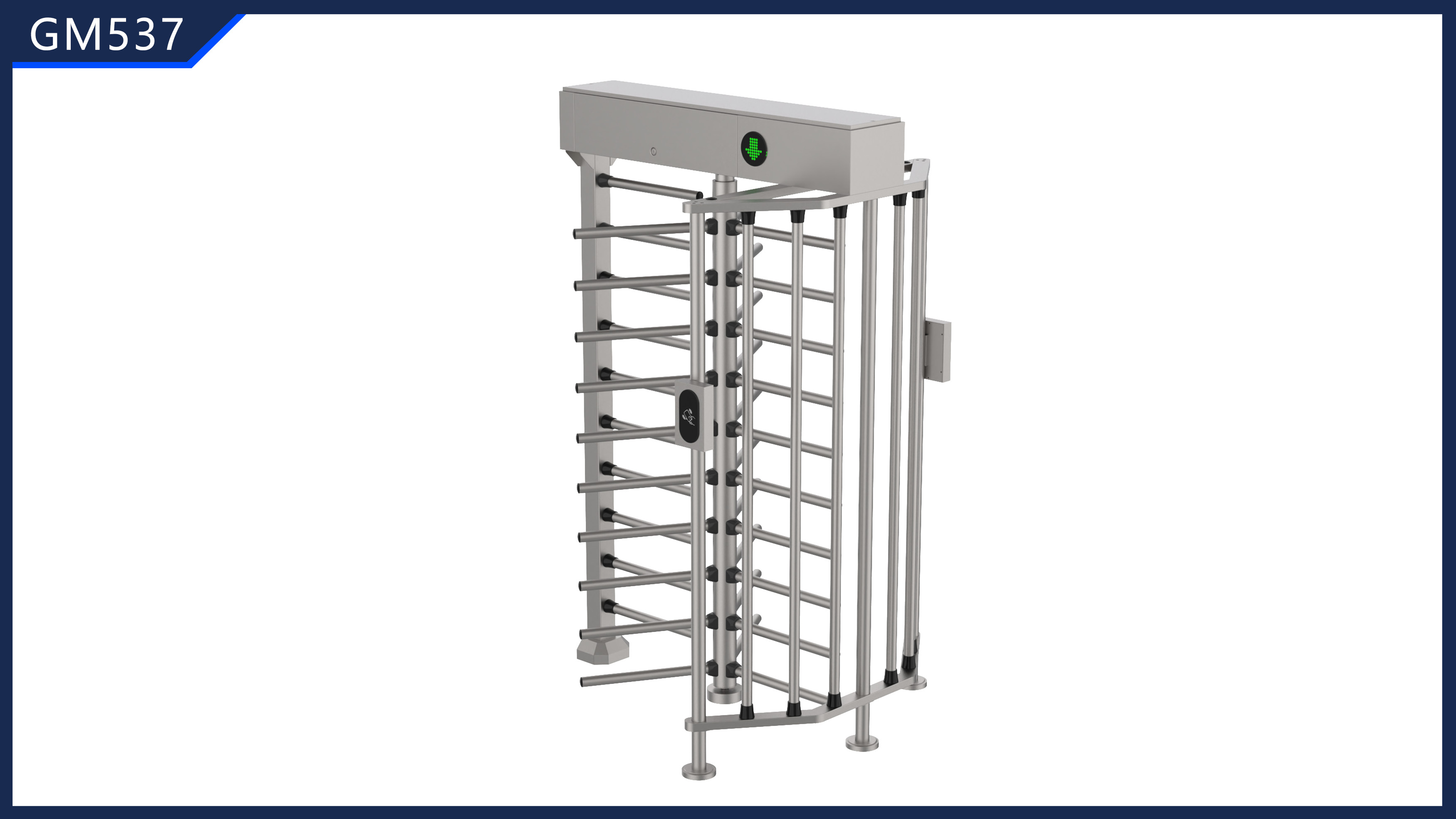 Full Height Rotor Turnstile Pedestrian Revolving Gate Access Control ...