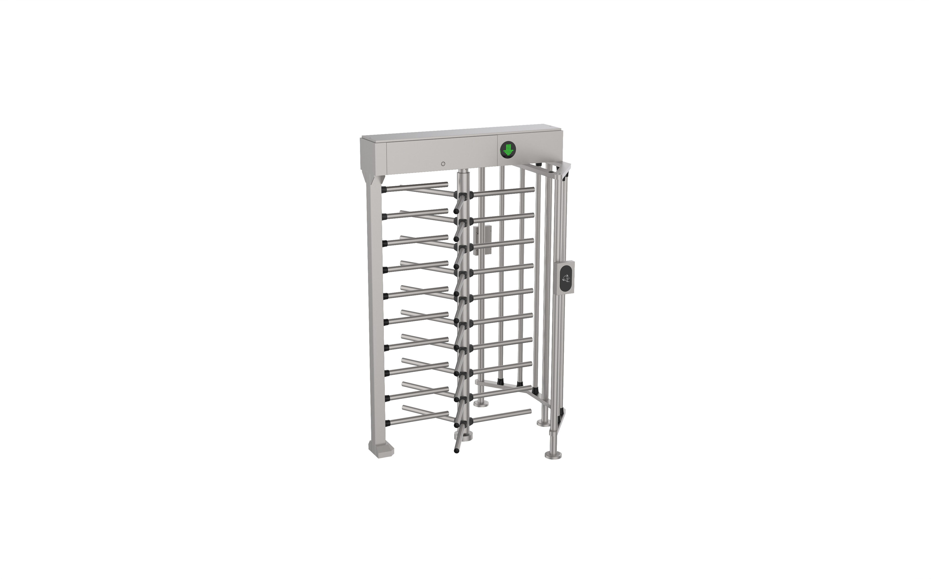 600mm Arm Length Full Height Turnstile Gate with High Durability SUS304 ...