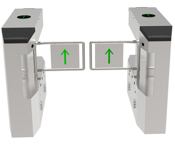 Electric Lock Baffle Turnstyle Automatic Gates 304 Stainless Steel Material