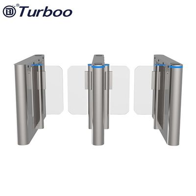 Fast Access Control Speed Gate Turnstile Barrier Gate With LED Strip Bar