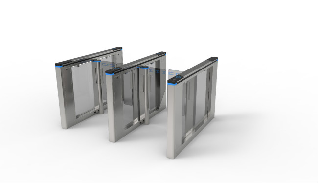 Bi Direction Paddle Swing Barrier Gate Stainless Steel Material RFID ...