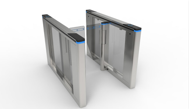 Bi Direction Paddle Swing Barrier Gate Stainless Steel Material RFID ...