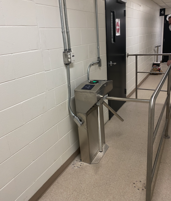 Bi Directional Pass Gym Waist Height Tripod Turnstile Gate Access ...