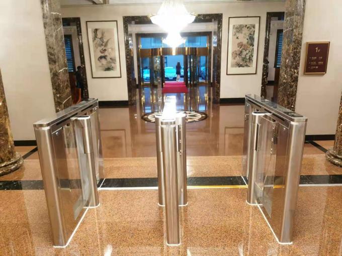10MM Acrylic Office Security Gates Brushless Motor Automatic ...