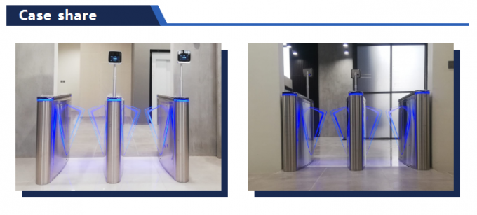 Anti Pinch Optical Barrier Turnstiles Indoor Stainless Steel Turnstile ...