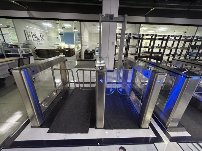 Integrated Design Swing Turnstiles Gate Stainless Steel Office Security ...